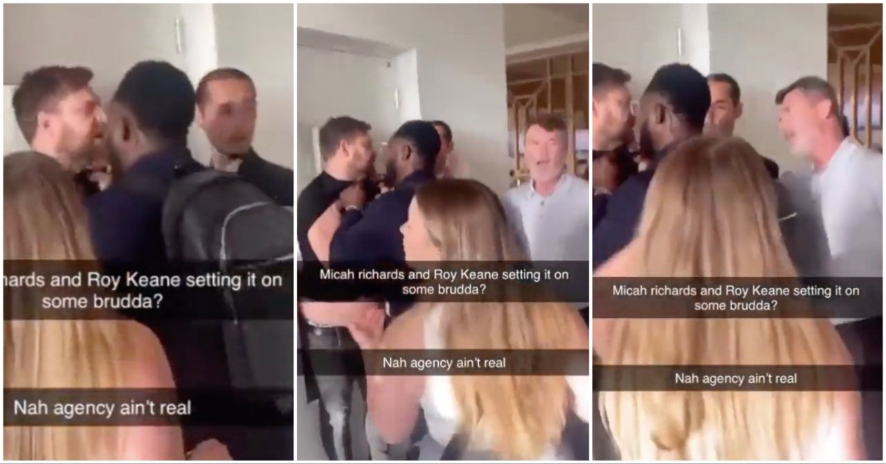 Roy Keane attacked by Arsenal fan before Micah Richards defends him