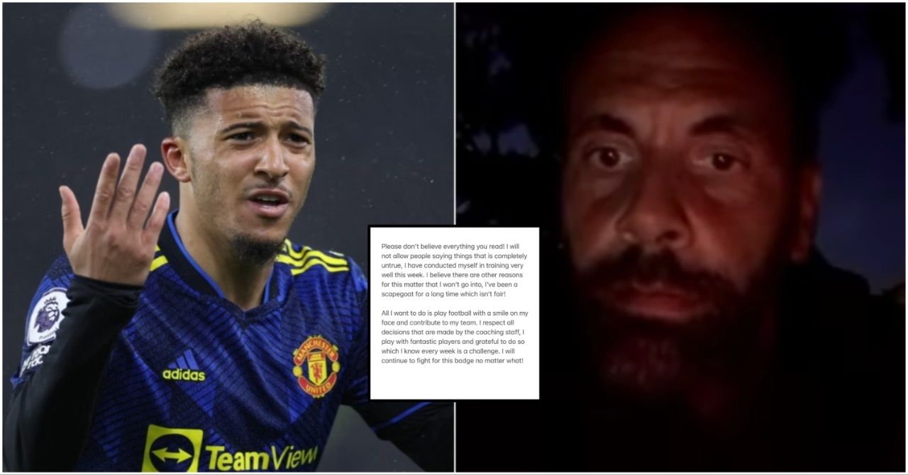 Man Utd: Rio Ferdinand gives verdict on Jadon Sancho’s statement about Erik ten Hag