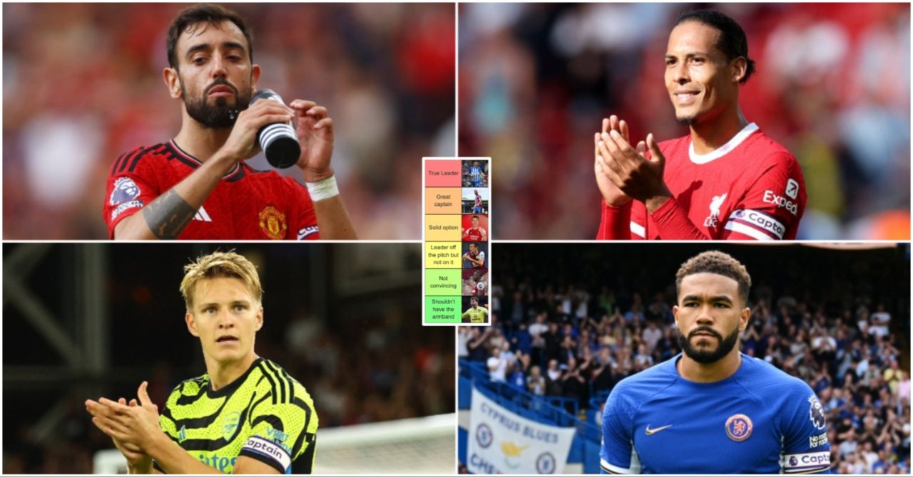 Premier League captains ranked from 'shouldn't have the armband' to ...
