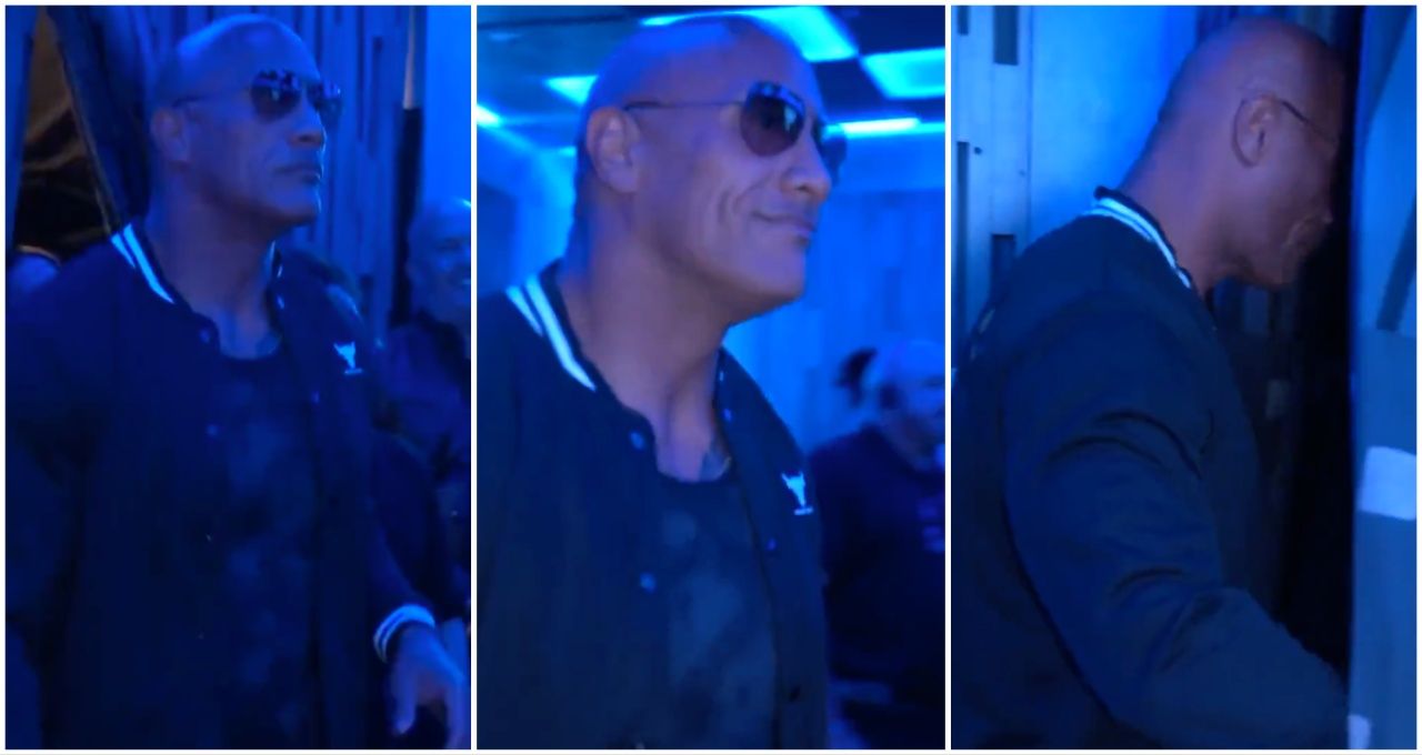 Behind the scenes footage of The Rock's return to WWE SmackDown