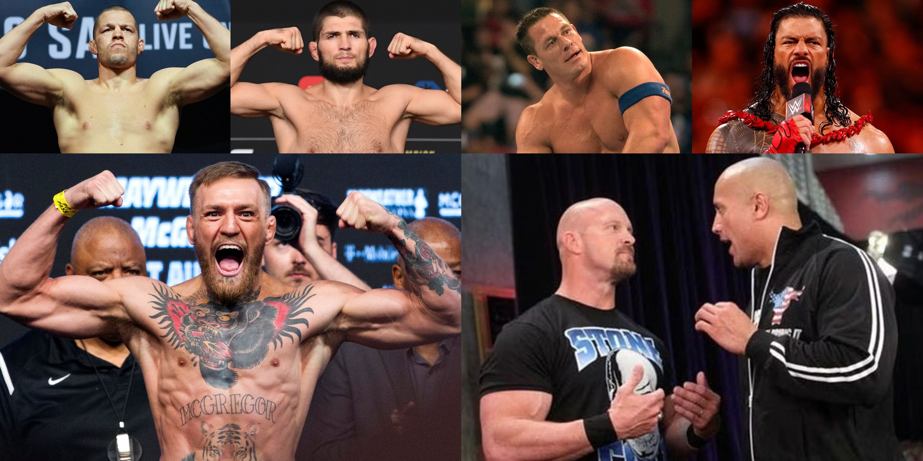 WWE vs UFC supershow booked by ChatGPT ft The Rock, McGregor, Lesnar ...