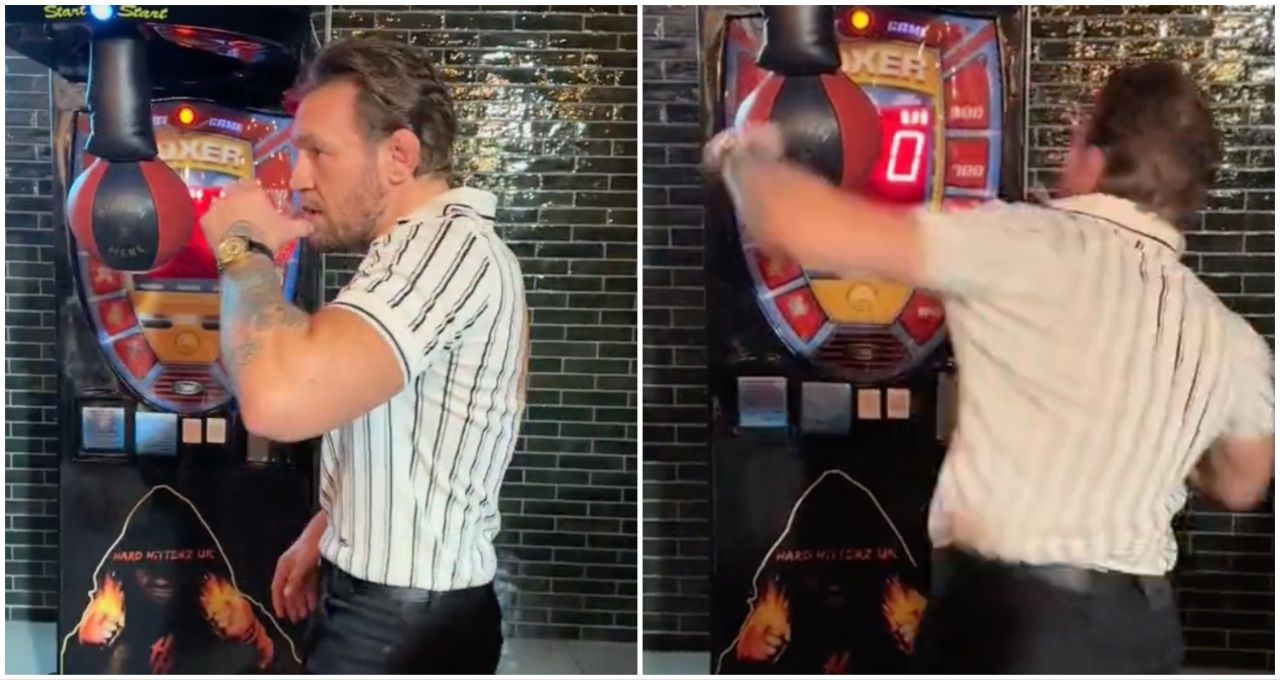 UFC: Conor McGregor crushes punch machine but fails to impress with new ...