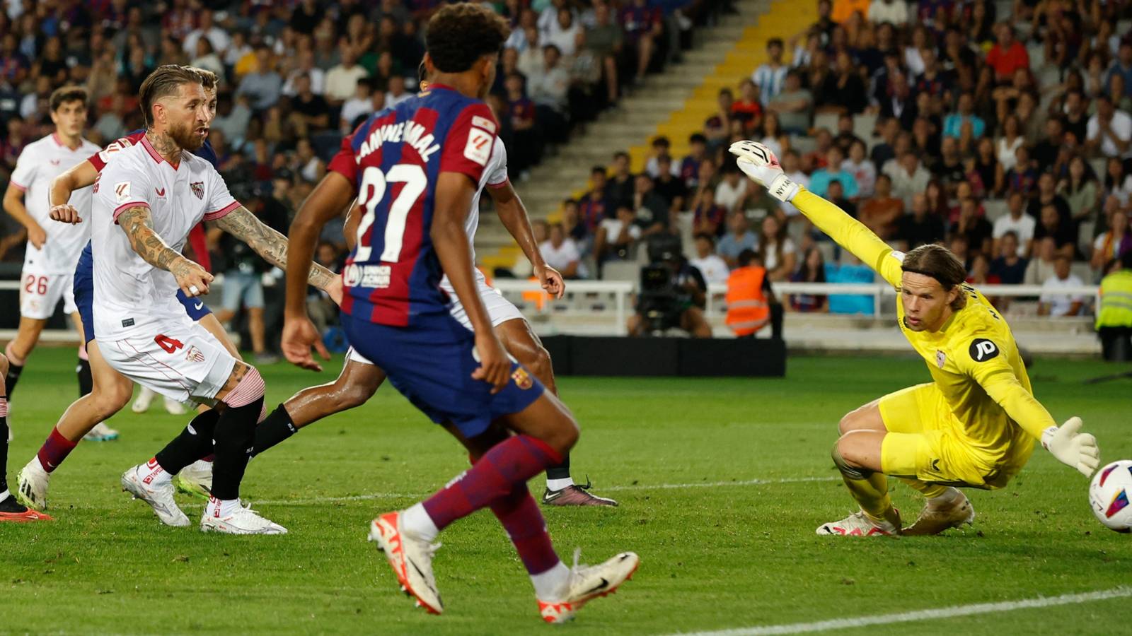 Old footage of Sergio Ramos and Lamine Yamal goes viral after defender ...