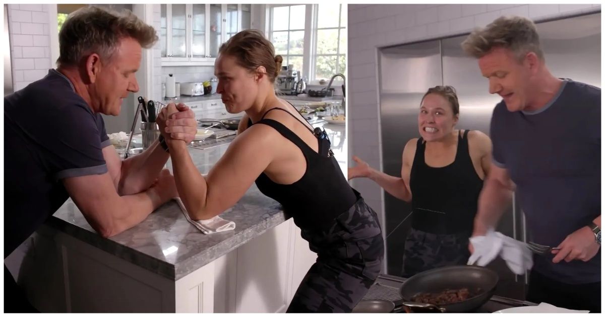 Gordon Ramsay took some 'brutal bumps' in wrestling debut