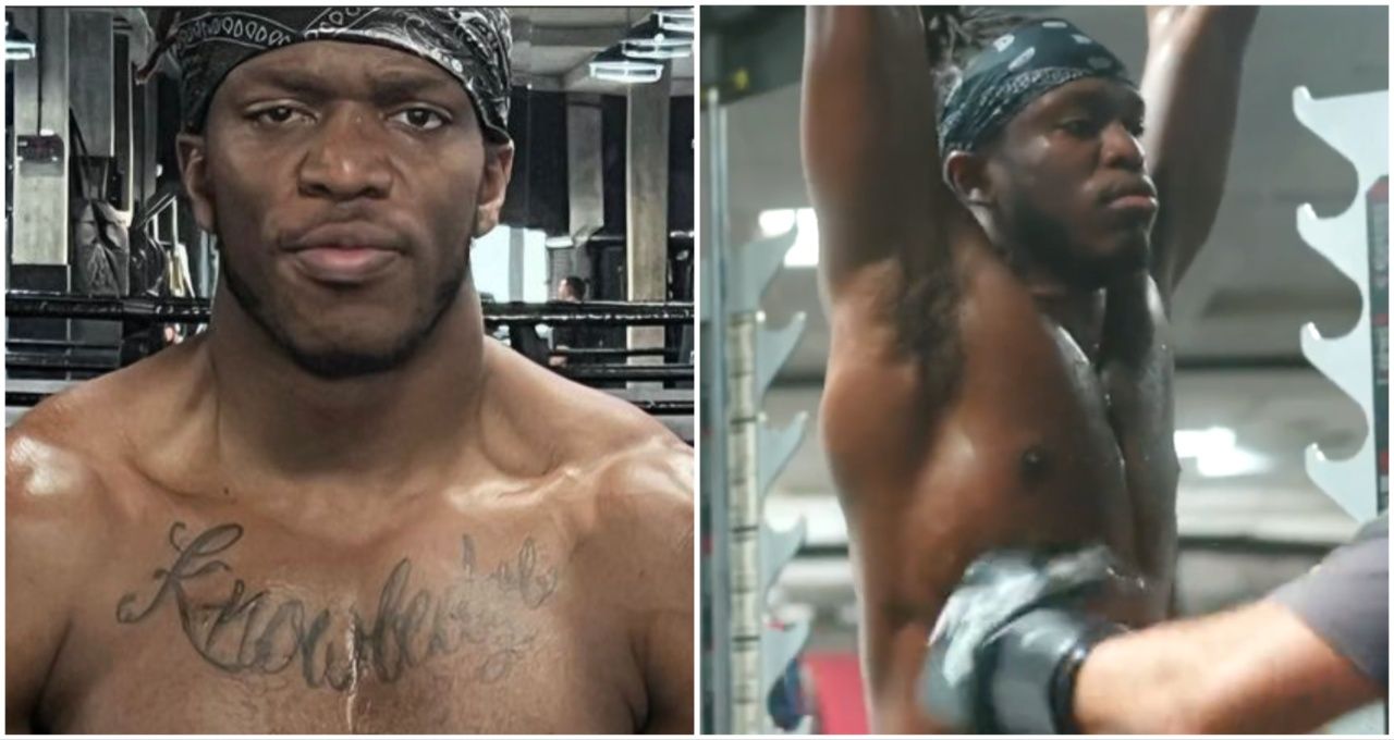 KSI's physique 11 days out from Tommy Fury fight is seriously eye-opening