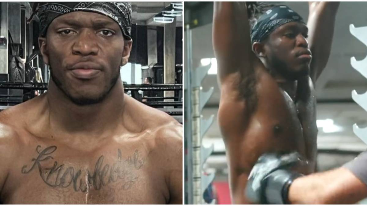 KSI's physique 11 days out from Tommy Fury fight is seriously eye-opening