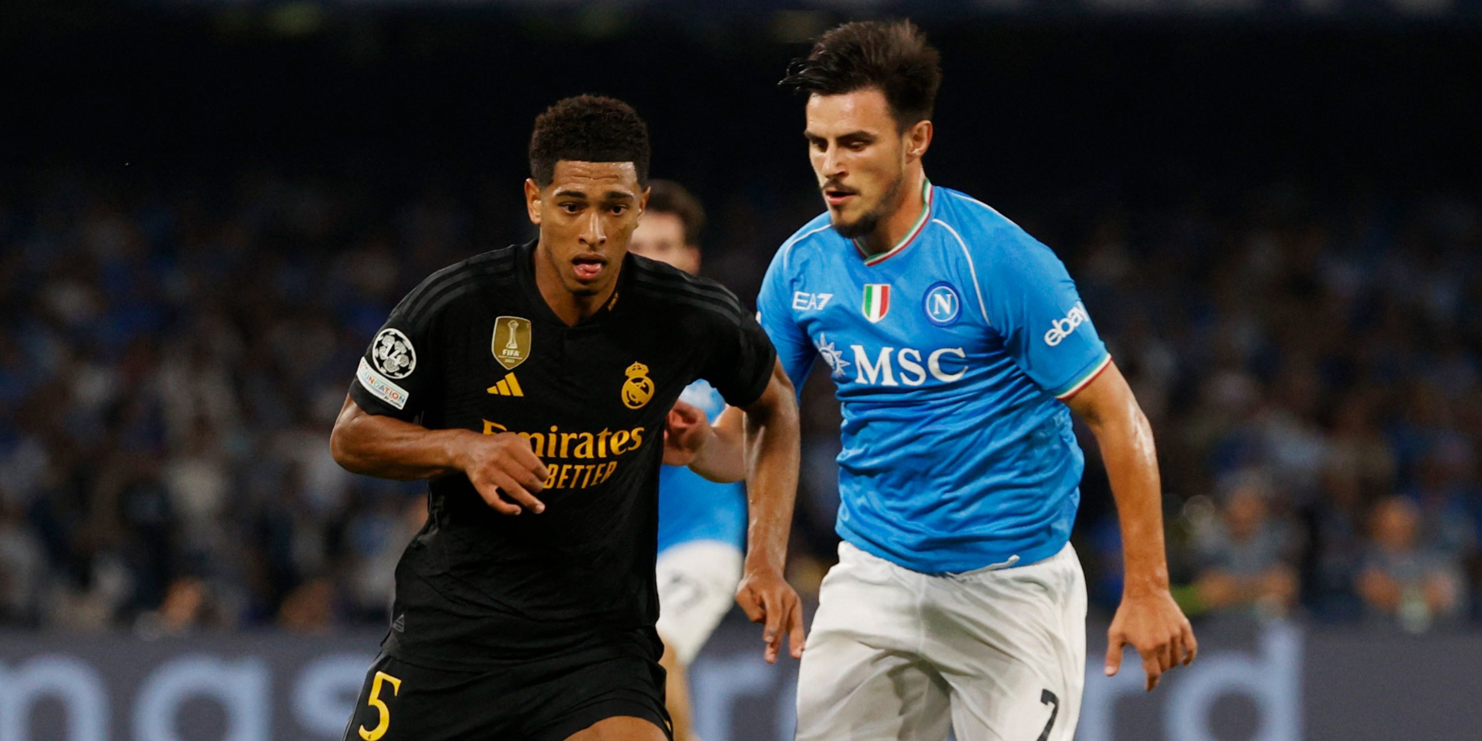 Jude Bellingham made Micah Richards' day in interview after Napoli 2-3 ...