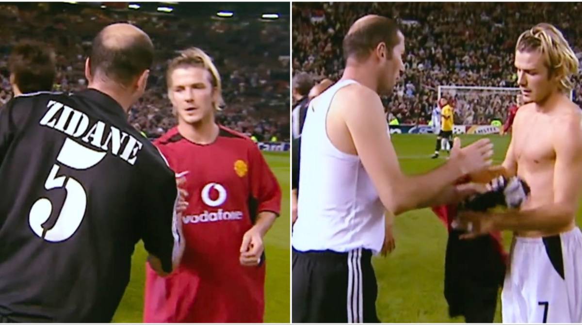 What Zinedine Zidane Said to David Beckham after Man Utd 4-3 Real Madrid