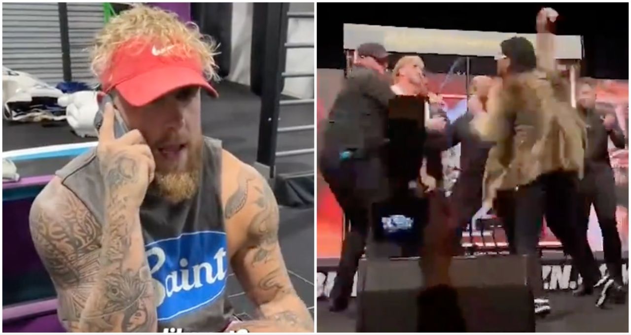 Jake Paul's phone call after hearing about Logan's cut eye ahead of ...