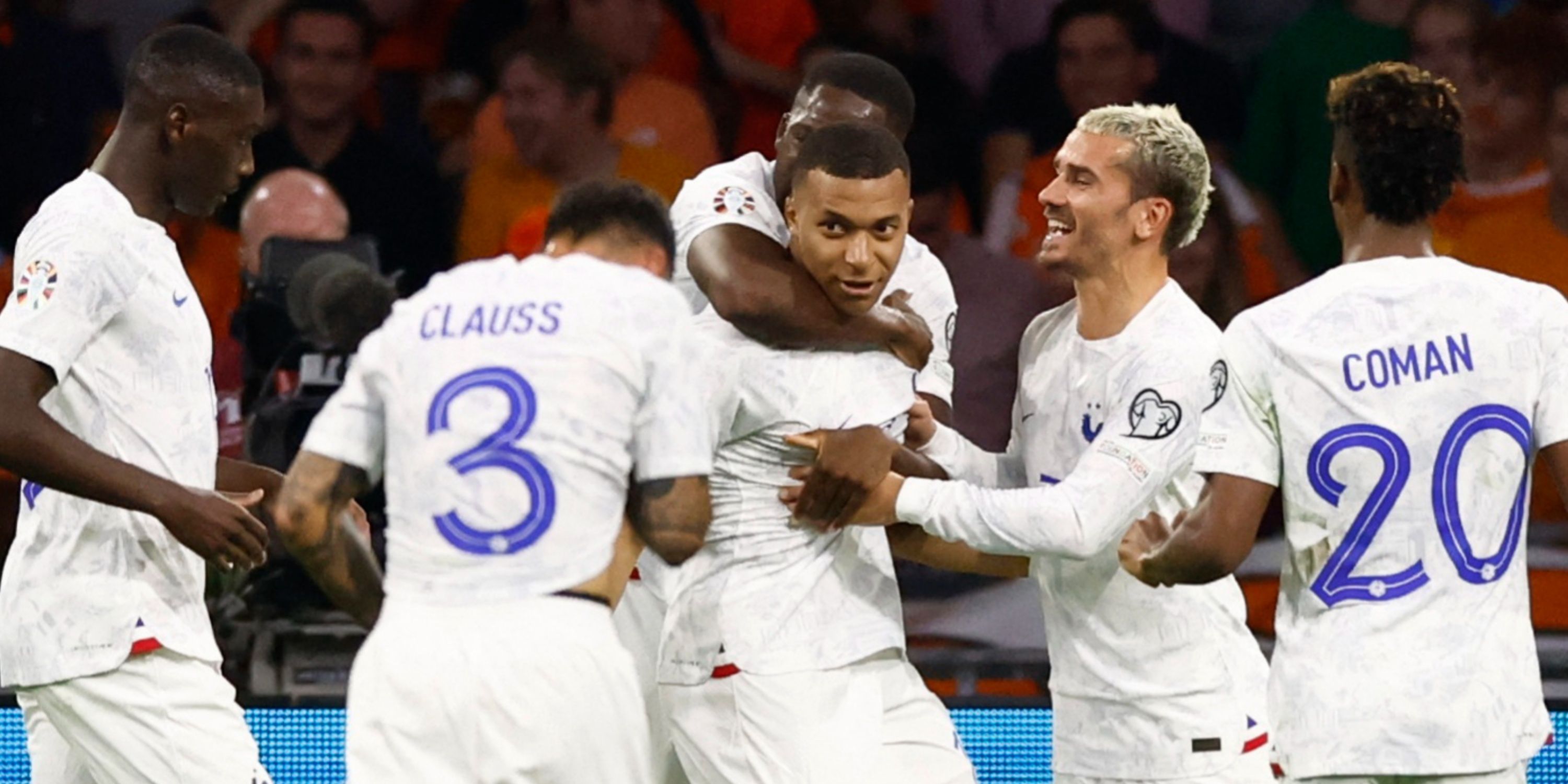 Kylian Mbappe's hilarious reaction to opponent 'diving' in Netherlands ...