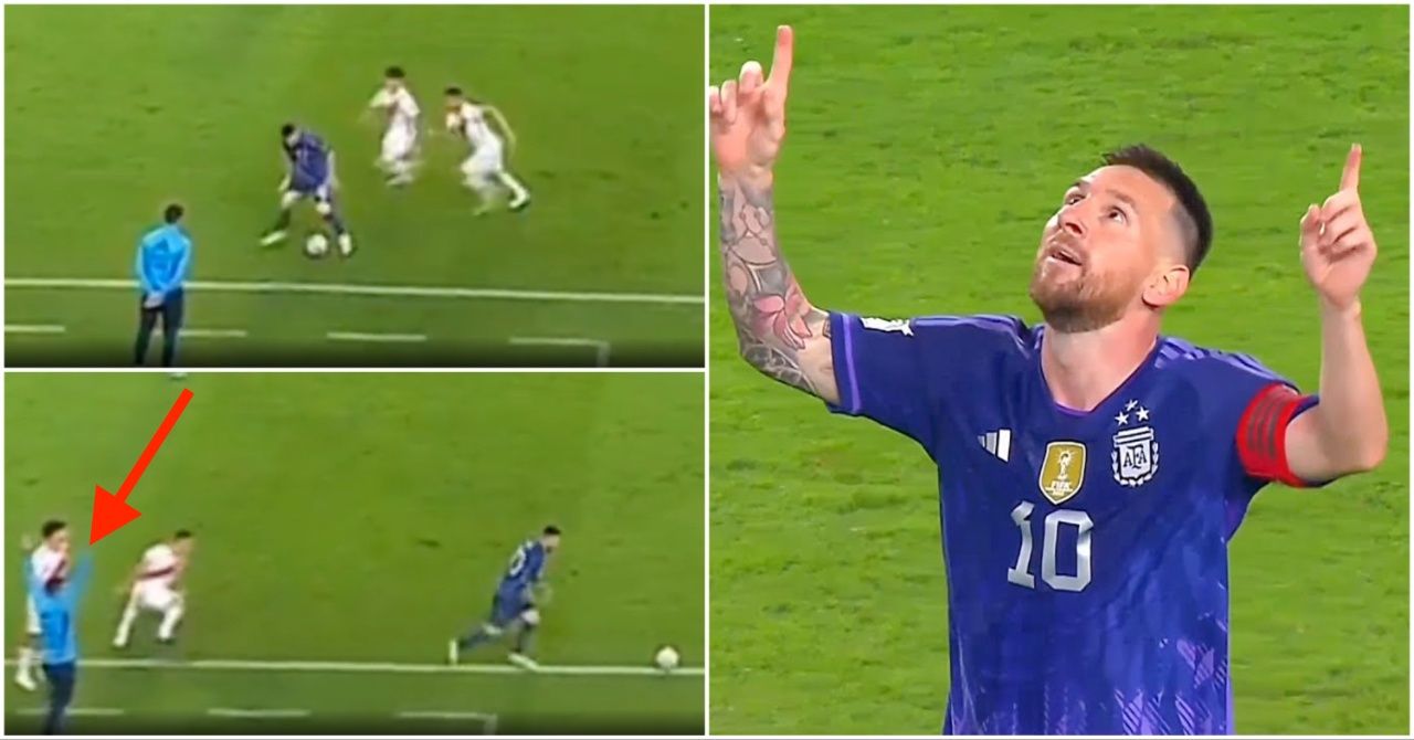 Lionel Messi produces brilliant skill to embarrass two Peru players ...
