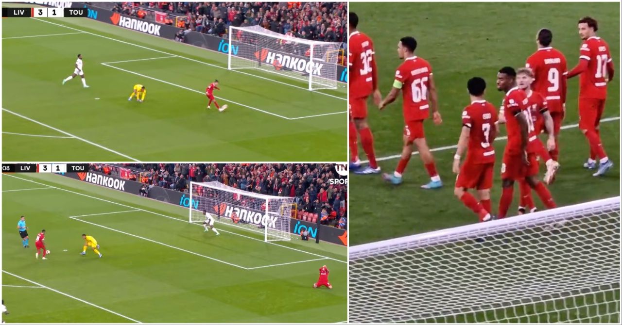 Footage shows how Liverpool players reacted to Darwin Nunez's extraordinary miss vs Toulouse