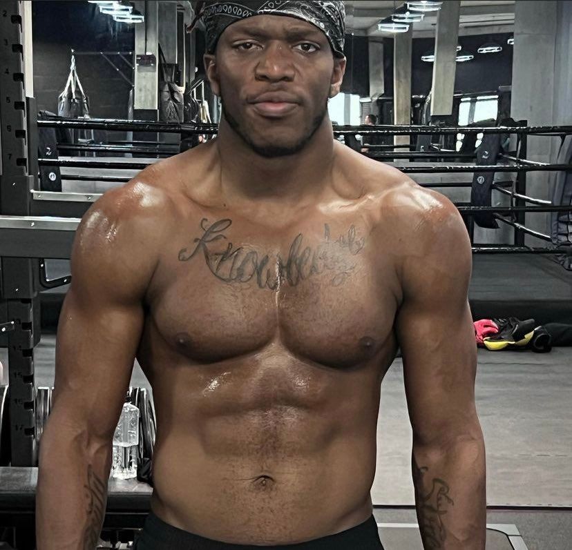 KSI's physique 11 days out from Tommy Fury fight is seriously eye-opening