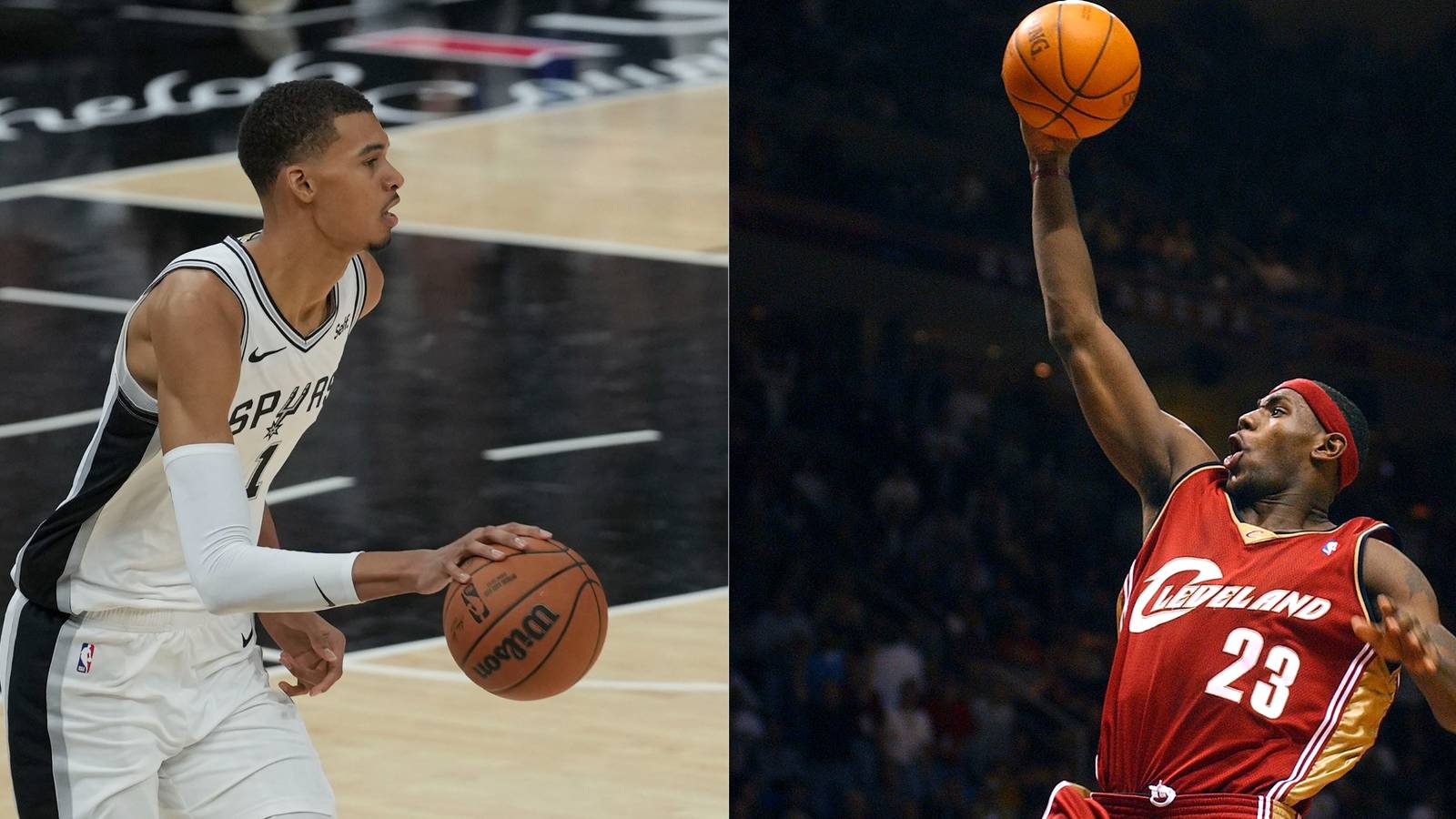 Comparing the NBA debuts of Victor Wembanyama and LeBron James
