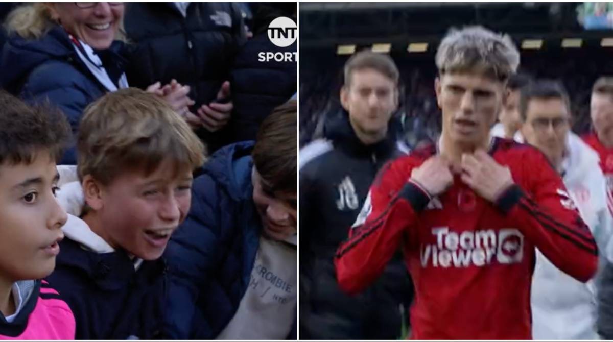What Alejandro Garnacho did at half-time during Fulham 0-1 Man Utd