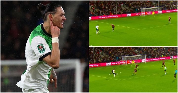 Darwin Nunez scores stunning goal for Liverpool in Carabao Cup match vs ...