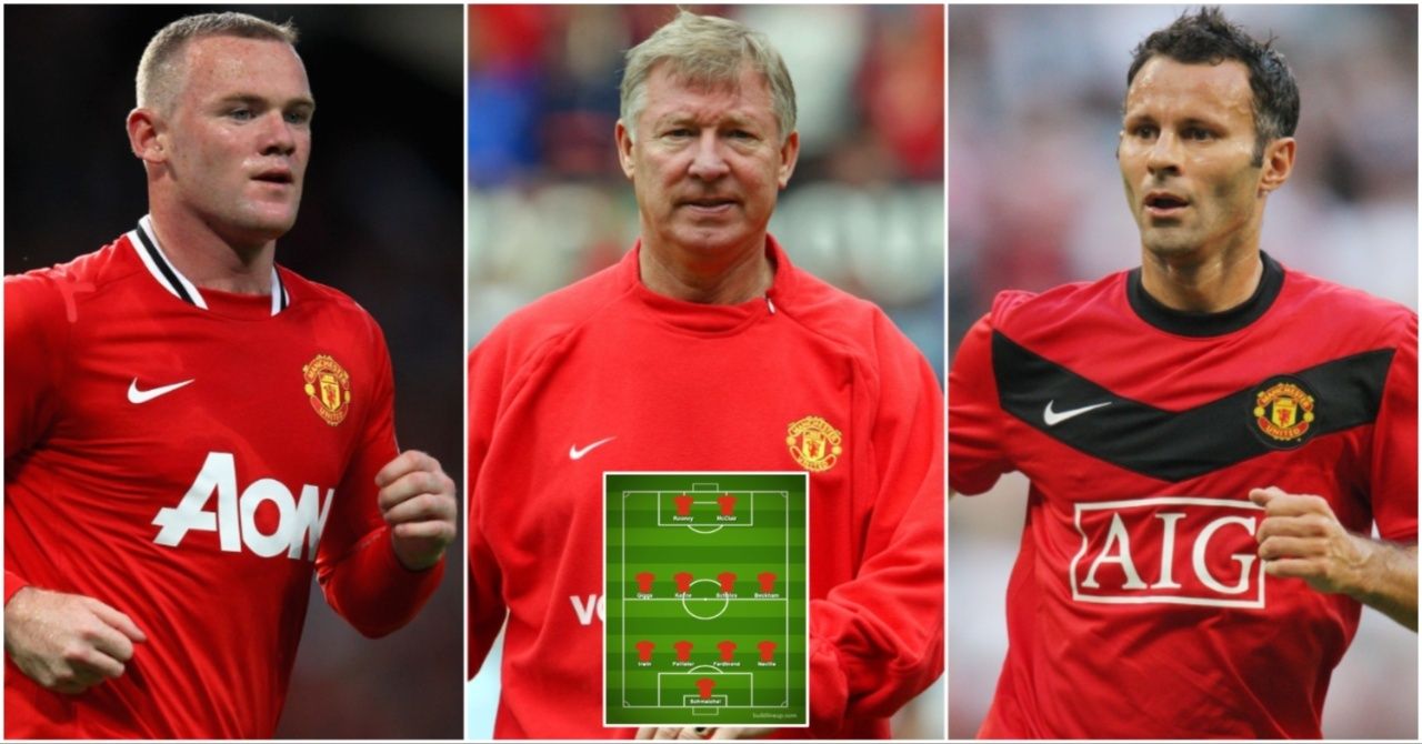 Sir Alex Ferguson's most-used Man Utd team based on appearances