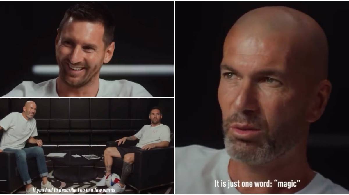 Zinedine Zidane talking about how much he loves Lionel Messi is just ...