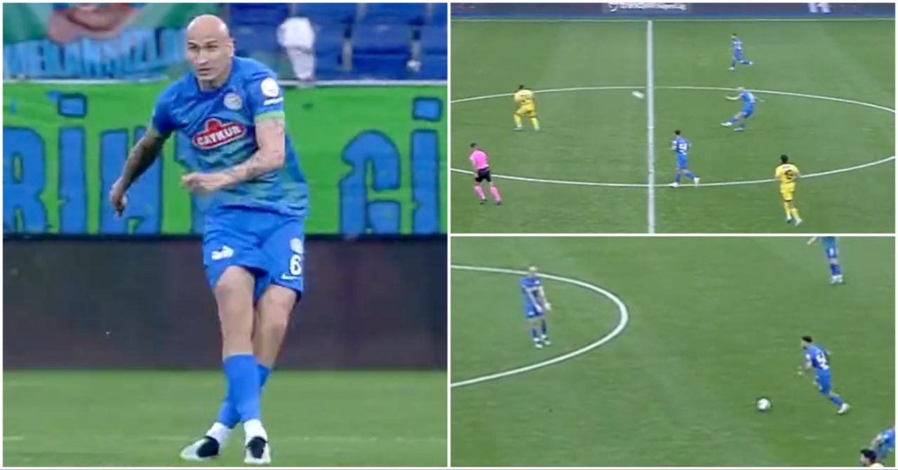 Jonjo Shelvey channels inner David Beckham with insane goal for Çaykur ...
