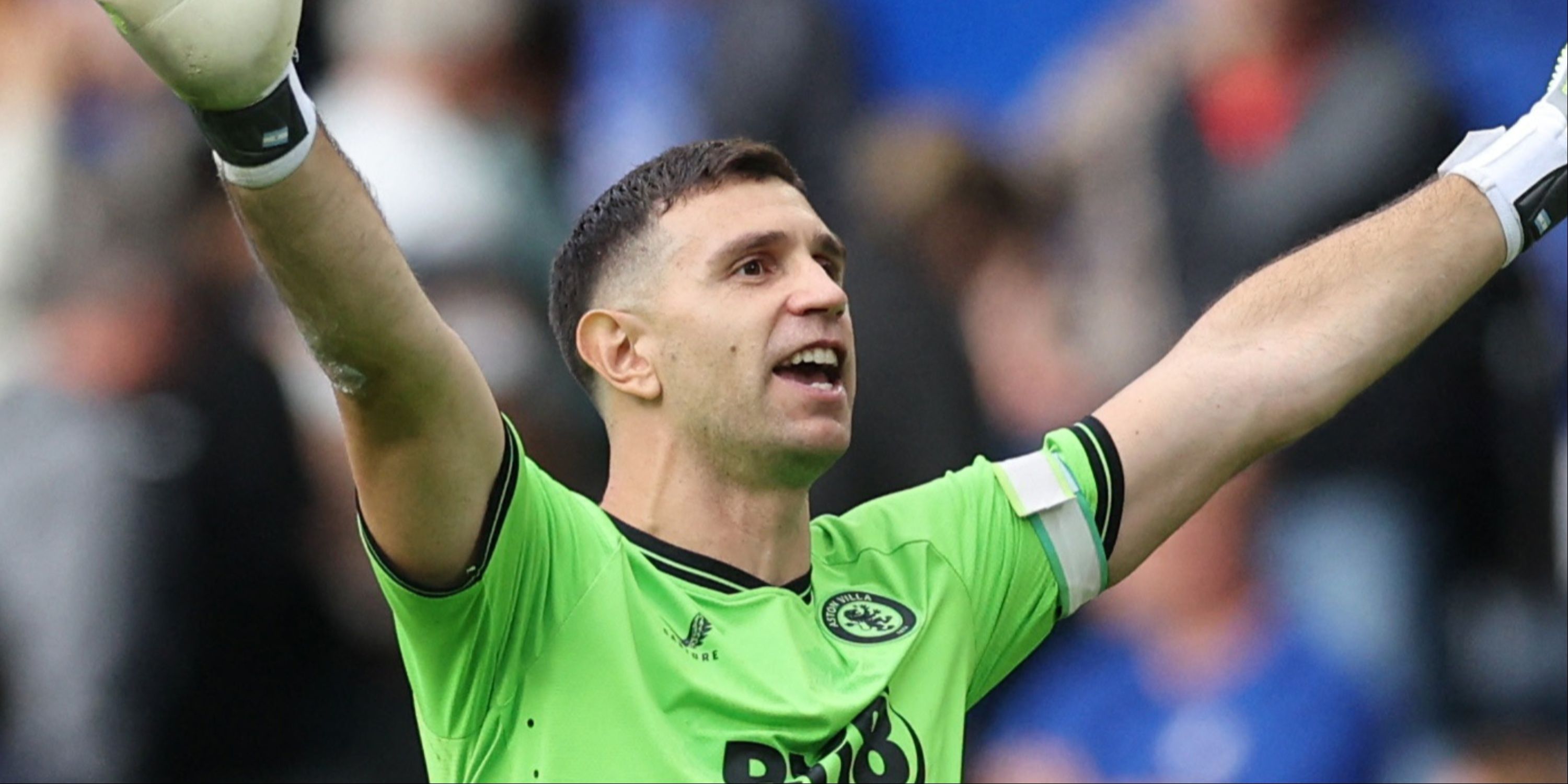 Emi Martinez Kisses Aston Villa Badge After Fulham Penalty Save