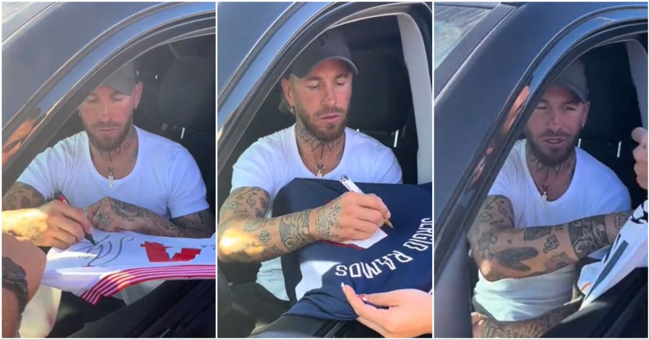 Video shows Sergio Ramos refusing to sign Real Madrid shirt