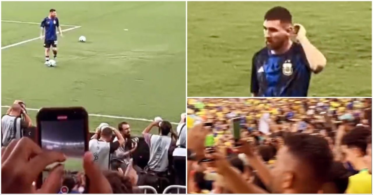 The amazing reception Lionel Messi received from Brazil fans at the ...