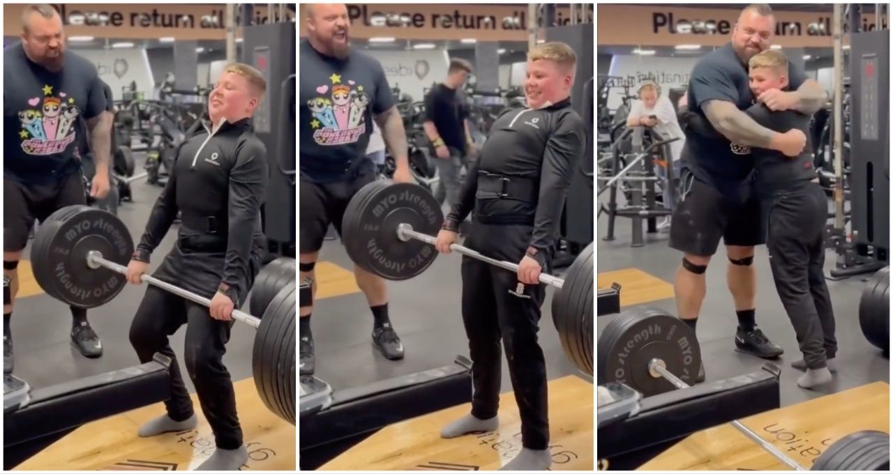 Eddie Hall was seriously impressed with his 11-year-old son's insane ...