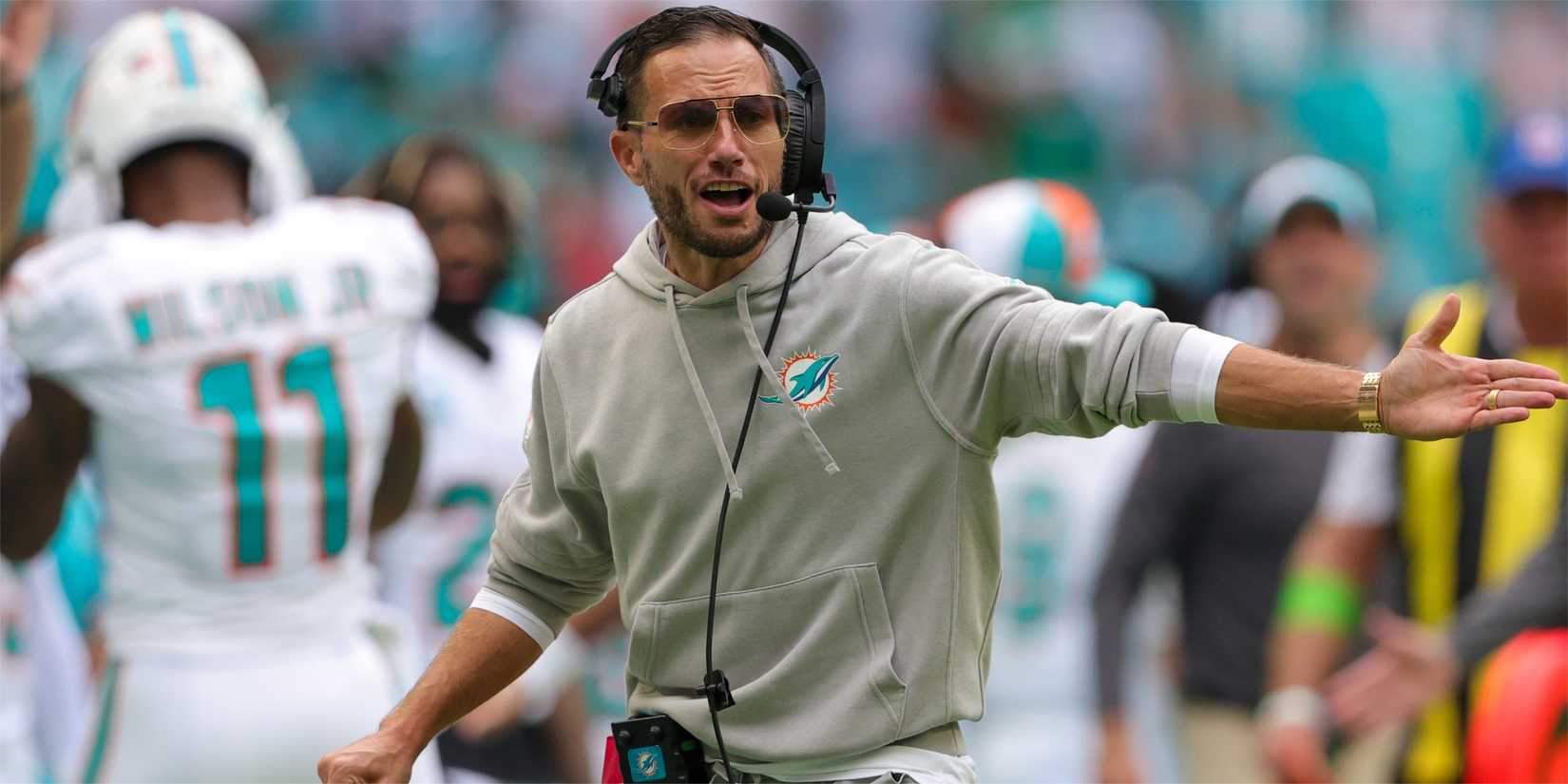 WATCH: Dolphins HC Mike McDaniel Pumps Up the Crowd at Stanley Cup Final
