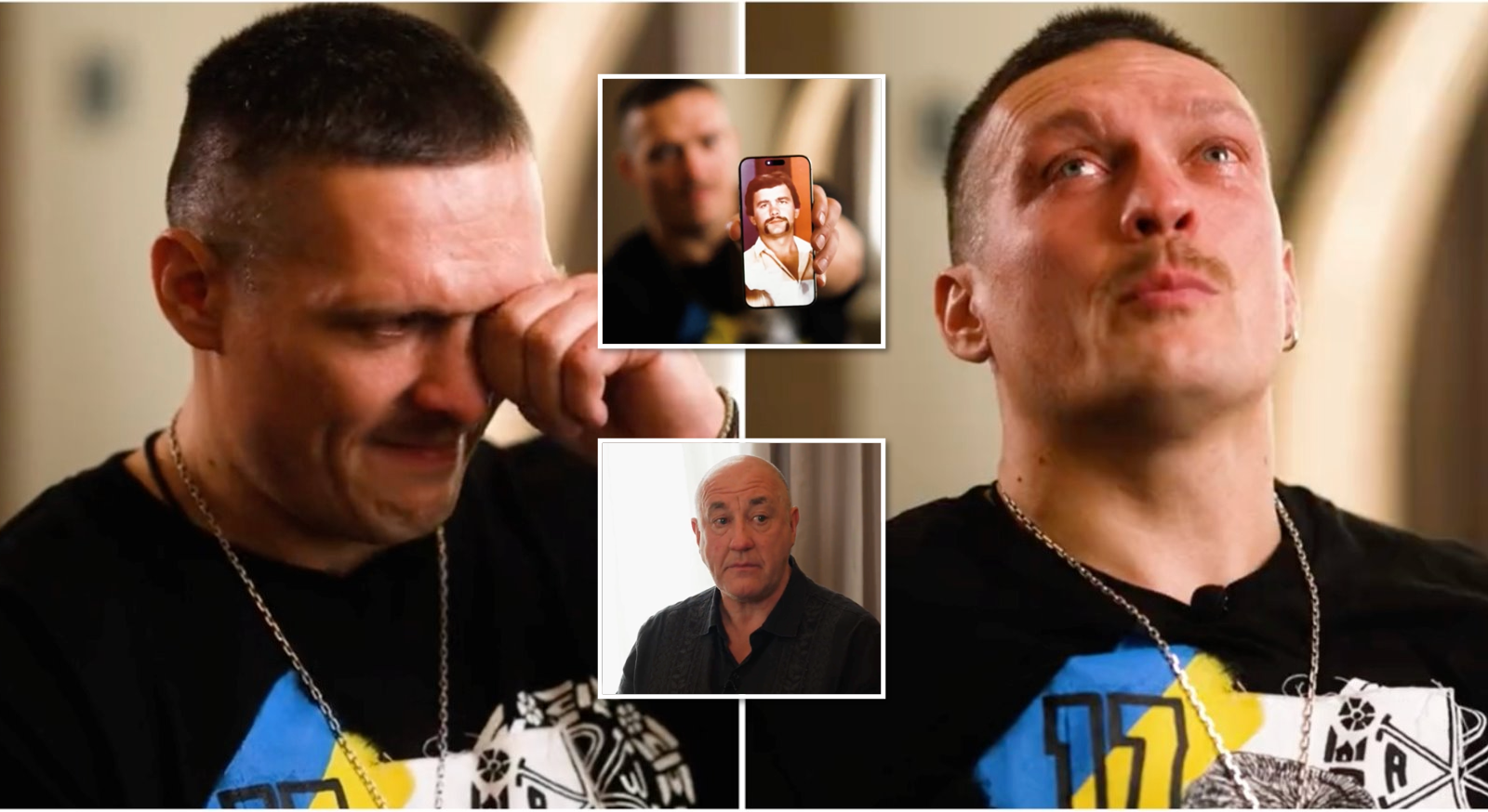 Oleksandr Usyk breaks down in tears during interview talking about his ...