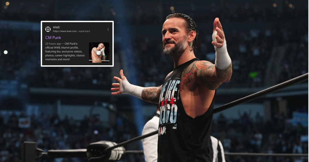 Fans go crazy as WWE updates CM Punk's profile on website