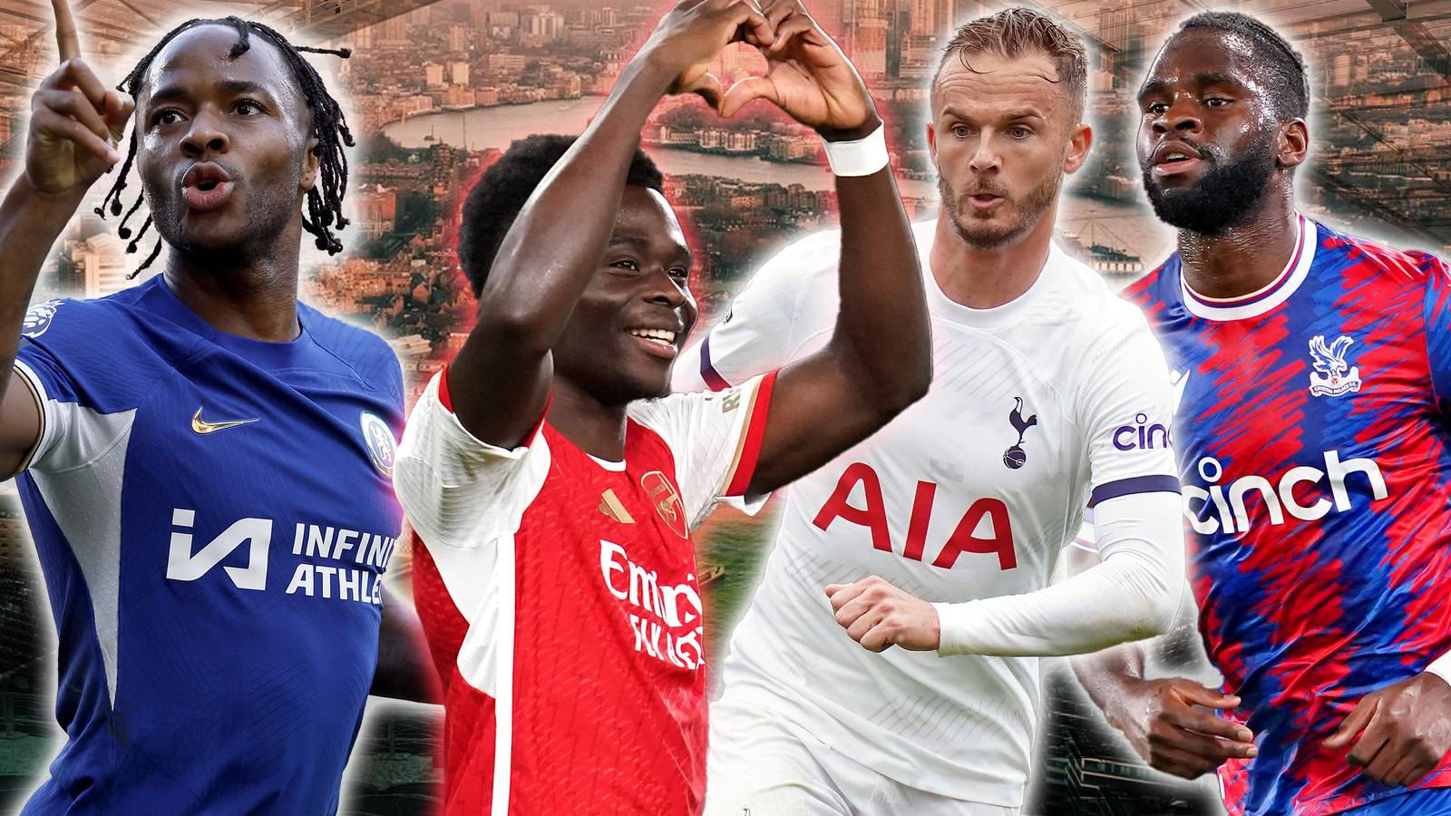 London's 16 professional football clubs