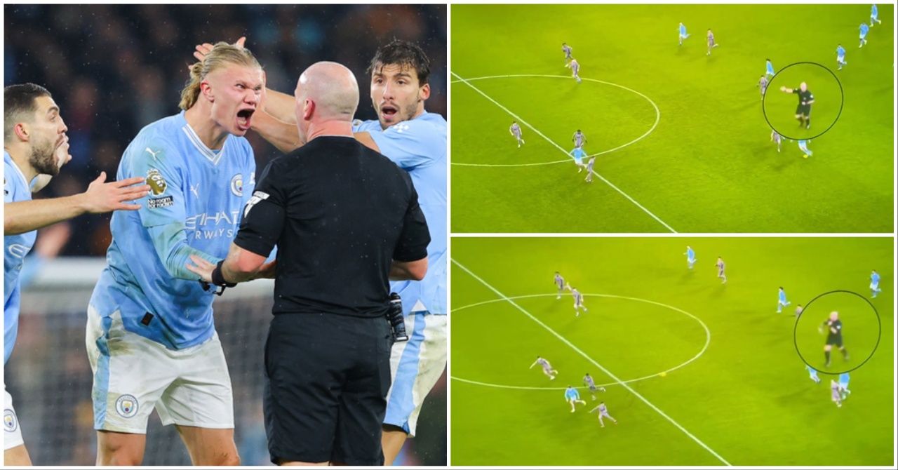 New footage shows when referee blew whistle to stop Man City attack vs ...