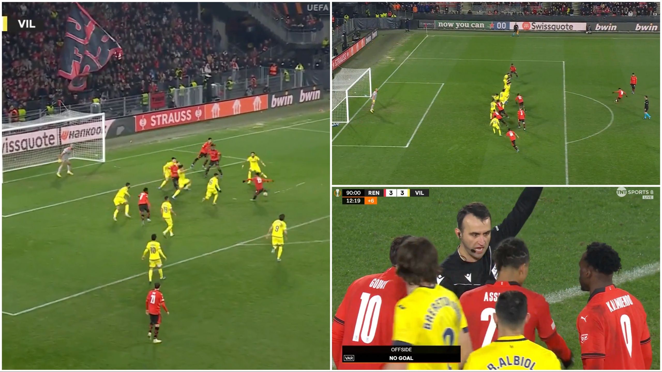 Rennes have late equaliser v Villarreal ruled out in dramatic circumstances