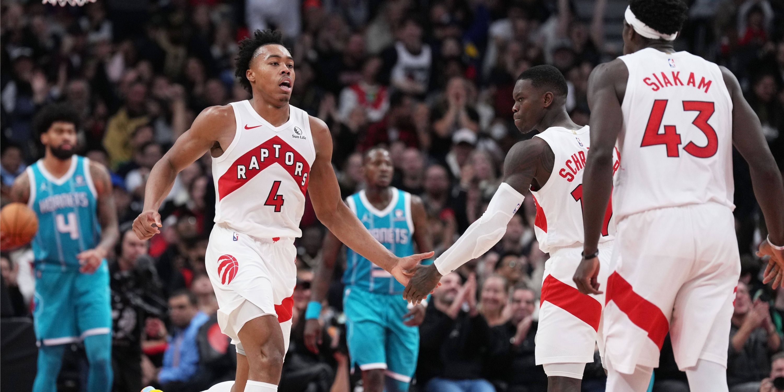 Raptors' second-half heroics spark comeback win against Hornets