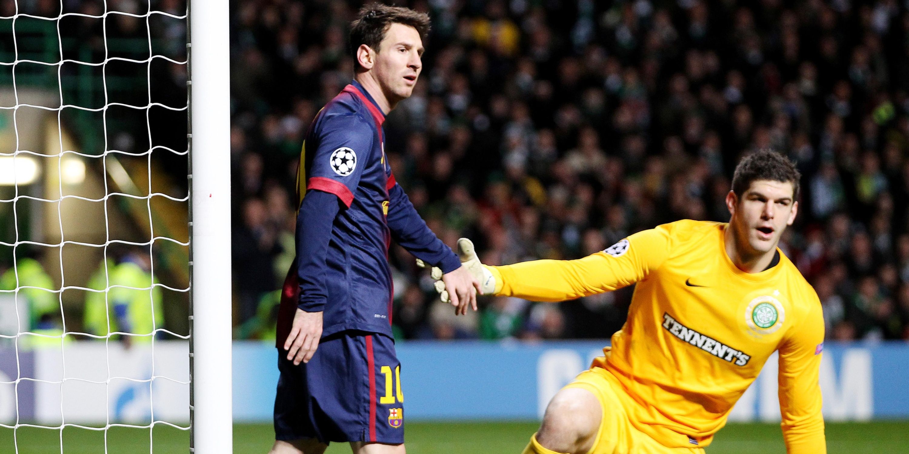 The 160 goalkeepers given 644 bottles of Budweiser beer from Lionel Messi