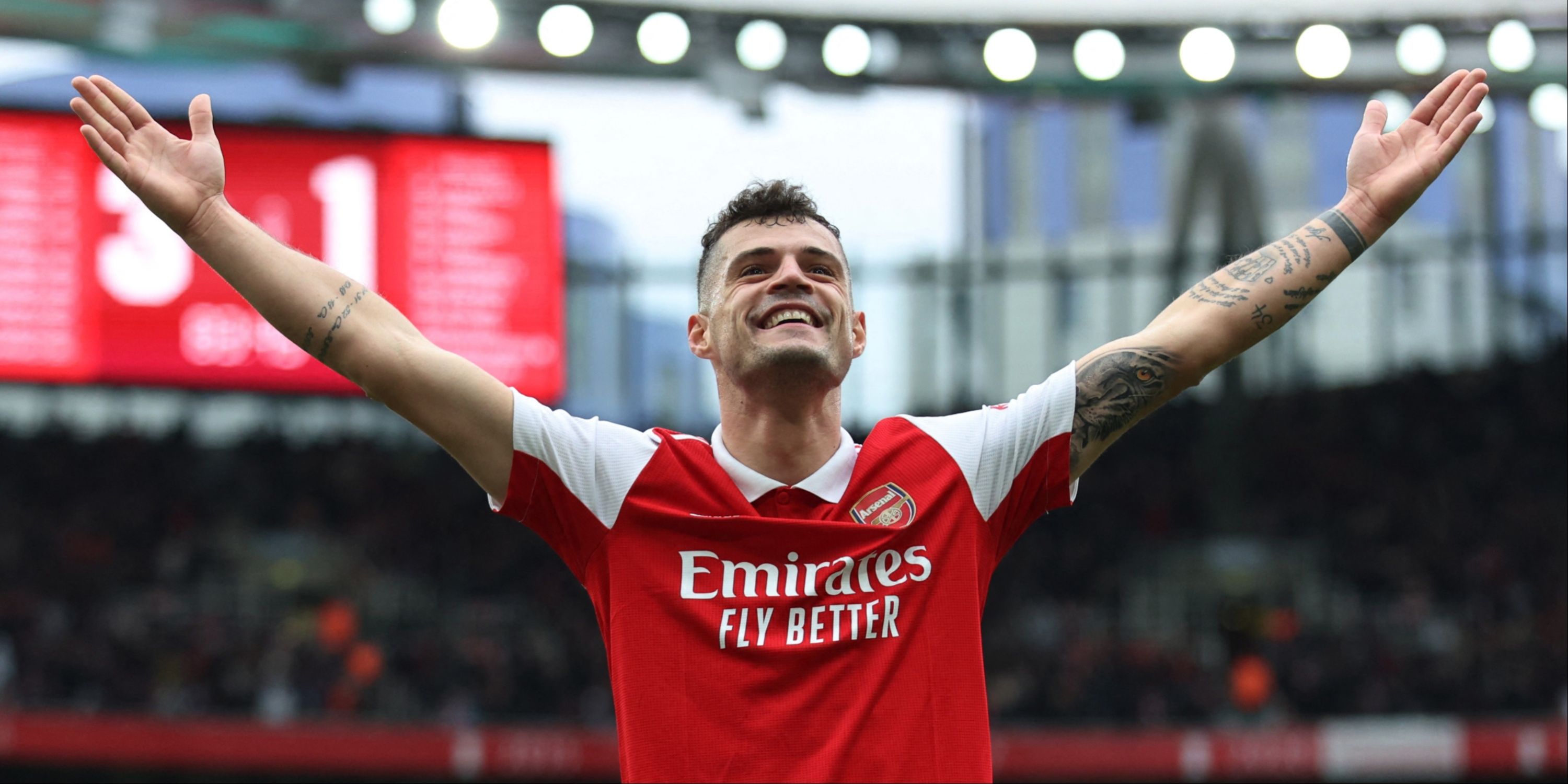Granit Xhaka speaks about his clash with Arsenal fans vs Crystal Palace ...
