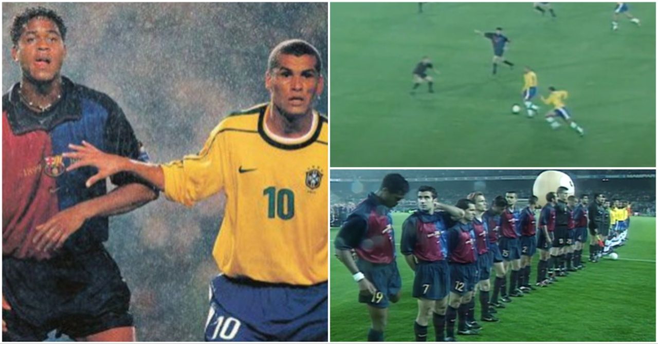 What happened when Barcelona played Brazil in 1999