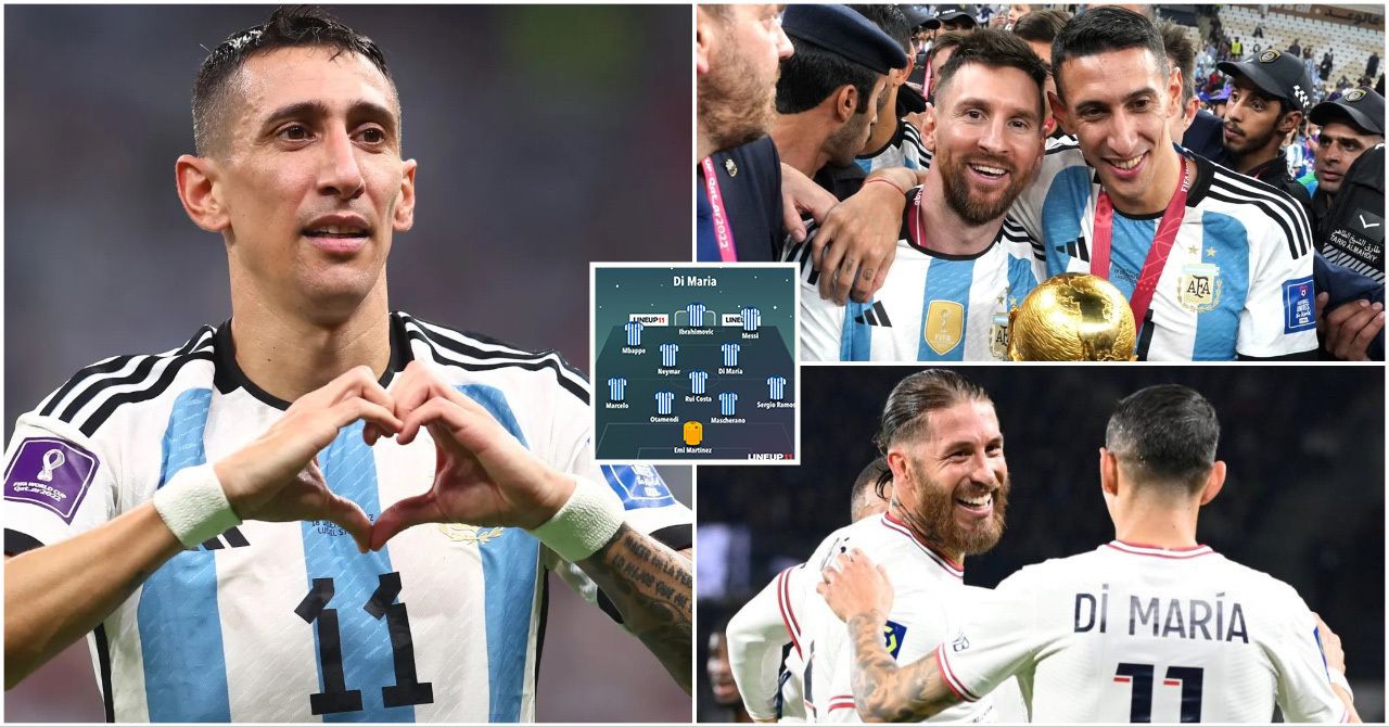 Angel Di Maria names ideal starting 11 of teammates from his career
