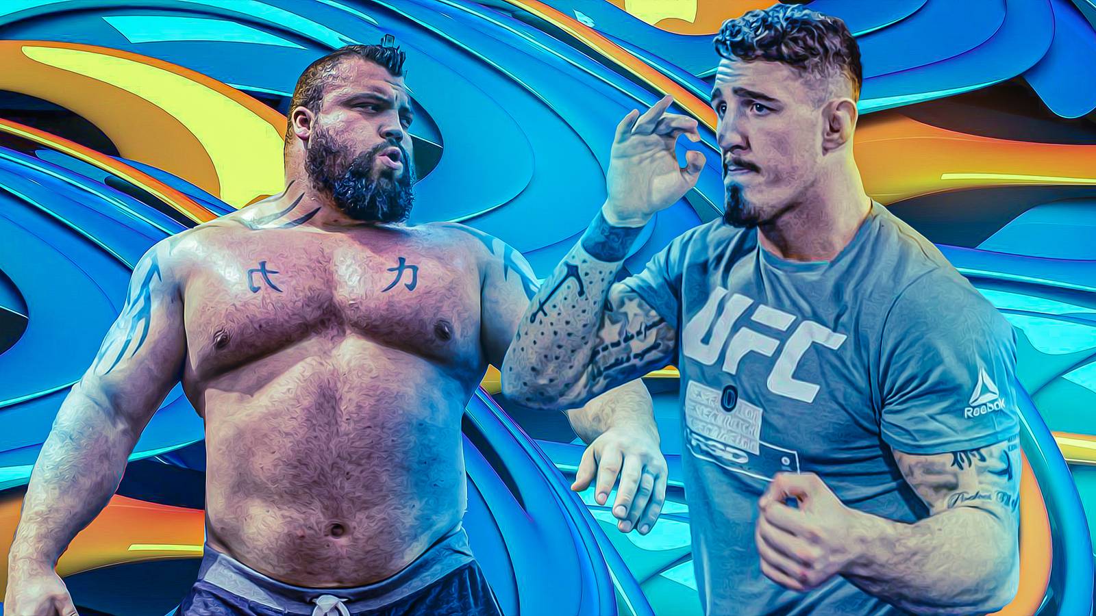 Eddie Hall makes UFC's Tom Aspinall tap out during MMA training