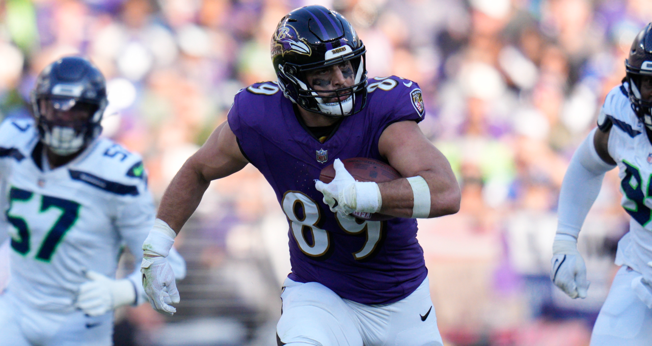 Mark Andrews back at practice for Baltimore Ravens