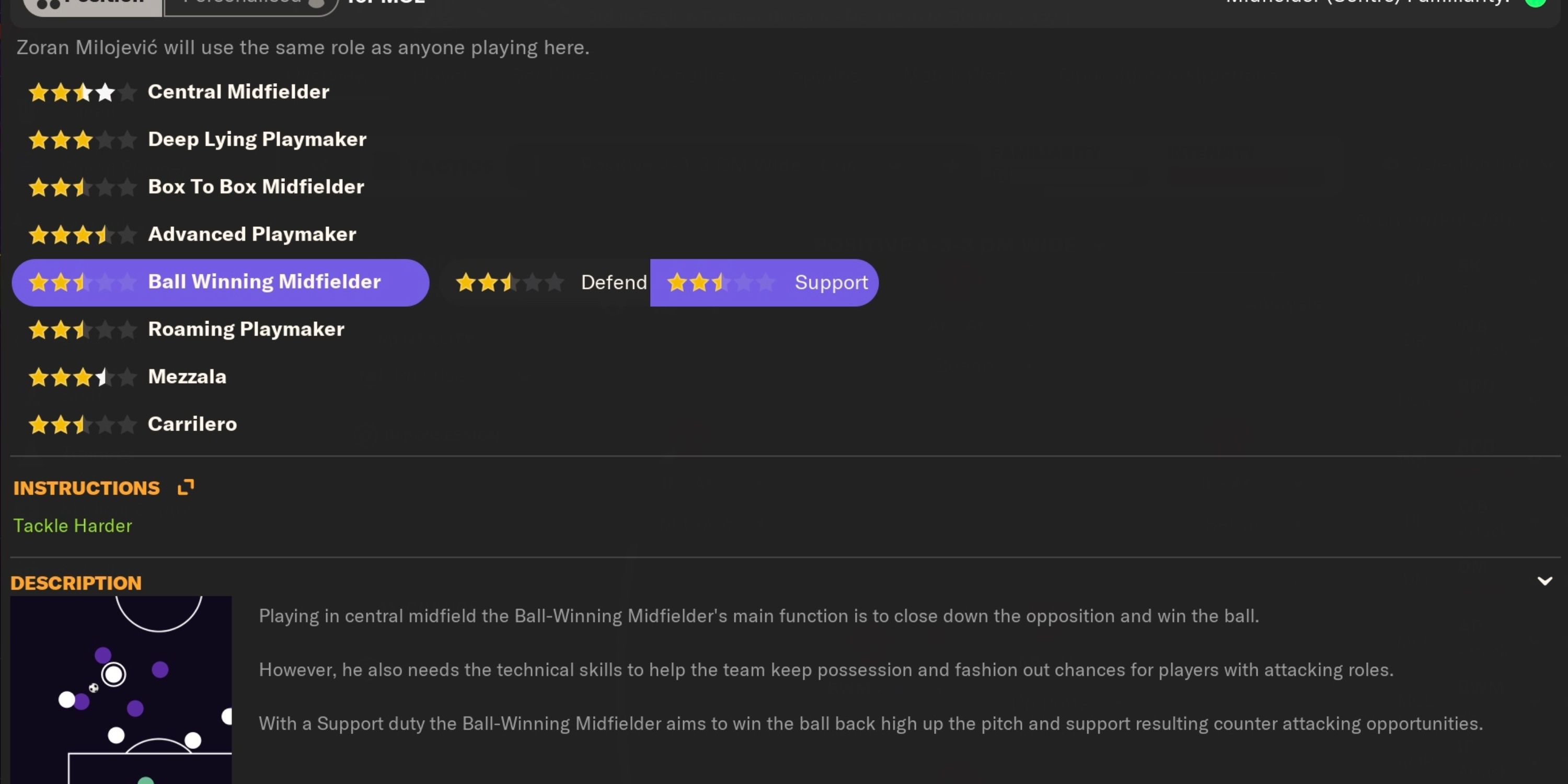 Every Player Role In Football Manager 2024