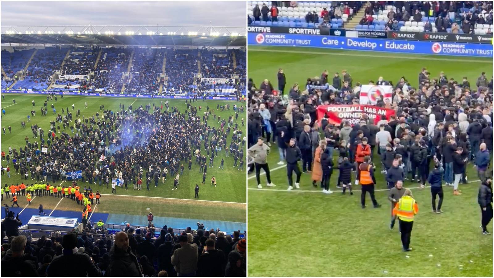 Why Reading fans are angry with club's owners as Port Vale game suspended