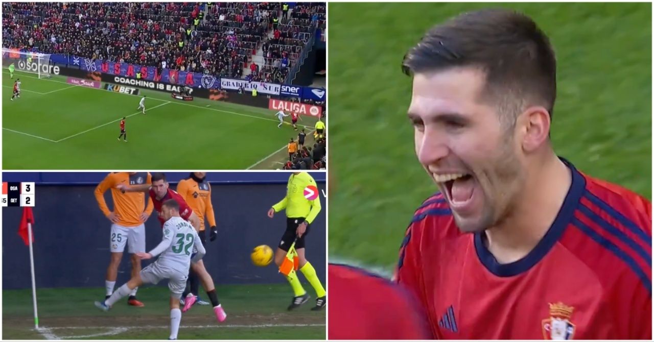 Jesus Areso scores 'impossible angle goal' for Osasuna vs Getafe