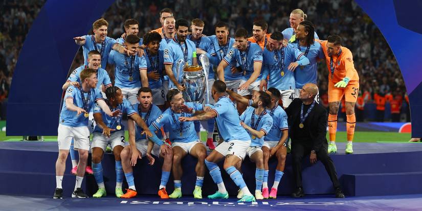 Inside Man City's Dressing Room During 2023 Champions League Final