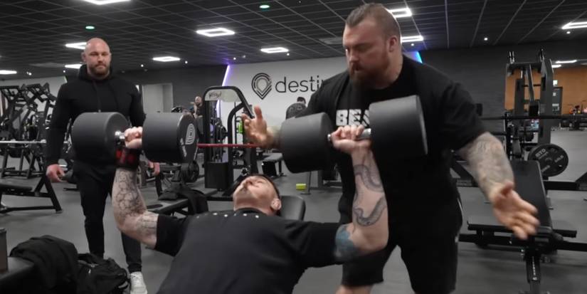 UFC star Tom Aspinall impresses Eddie Hall with insane show of strength