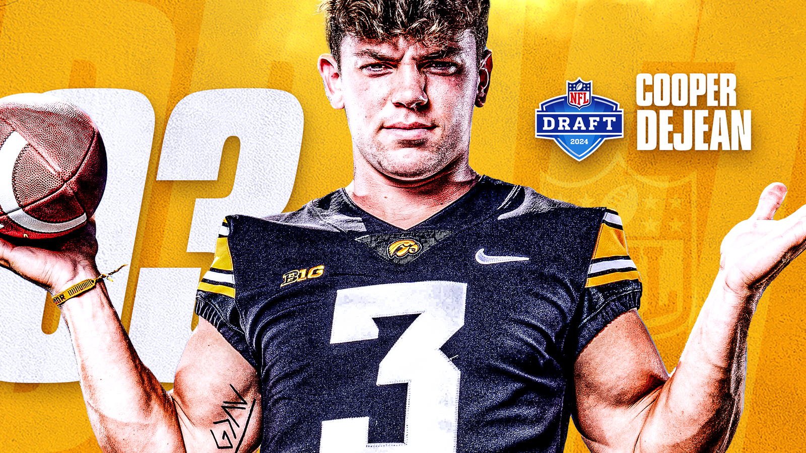 Iowa DB Cooper DeJean's scouting report says he's an elite athlete