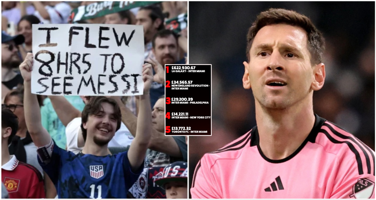 How much MLS fans are paying for tickets to see Lionel Messi in 2024