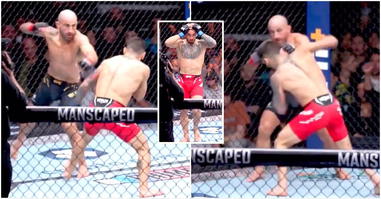 Ilia Topuria's stunning knockout vs Alex Volkanovski at UFC 298