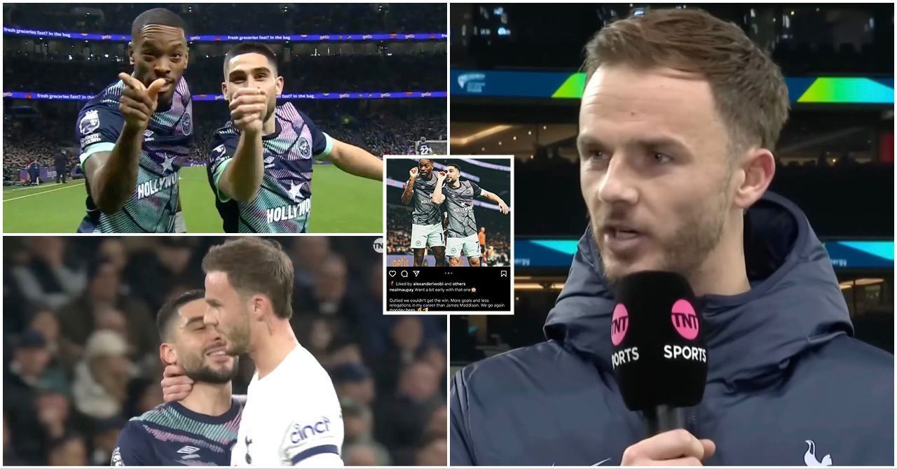 What happened between Neal Maupay and James Maddison