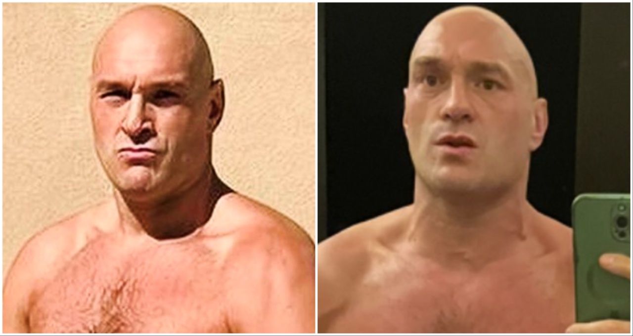 Tyson Fury's eye-opening physique before Oleksandr Usyk fight got postponed